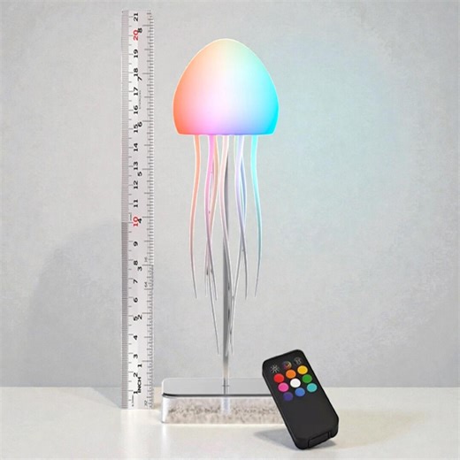 LED Jellyfish Lamp | Color Changing Night Light | Aesthetic Ambient Lighting | Bedroom Decor Lamp | Unique Home Gift - Etsy Canada