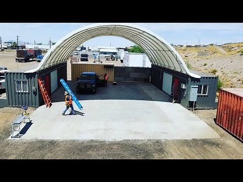 Shipping container canopy