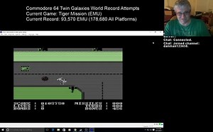 danman1234 was all Zen as he flew into combat for his chance to earn a new TG record on the 1987 Commodore 64 release Tiger Mission. Through three levels of compu-action, danman patiently destroyed enemy tanks and fortifications before ending his mission with a high score of 203,340 points, doubling the previous record set in 2009. #commodore64 #c64 | Twin Galaxies