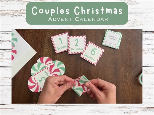 Couples Advent Calendar | Christmas Countdown for Couples | 25 Days of Date Night & Fun Activities | Printable Advent - Etsy