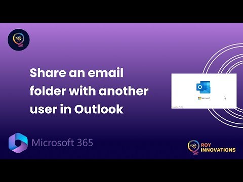 Share an email folder with another user in Outlook