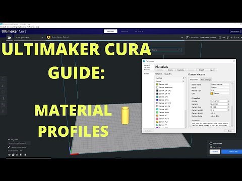 Ultimaker Cura 3D Printing Guide: Material Profiles