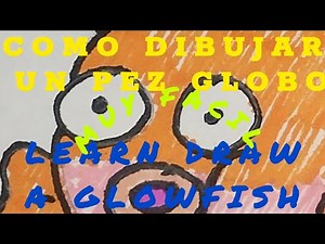 HOW TO DRAW A GLOWFISH STEP BY STEP FOR BEGINNERS EASILY
