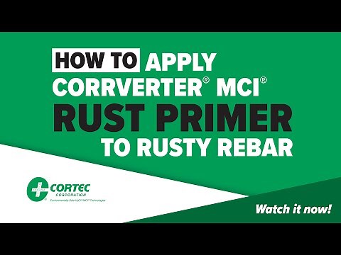 How to Apply CorrVerter® MCI® Rust Primer to Rusty Rebar!