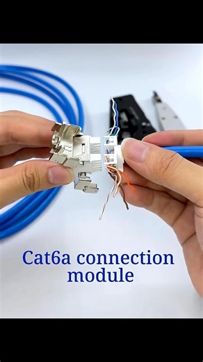 How to the Cat6a installing Keystone jack and Ethernet Cable | ROAD LIFE