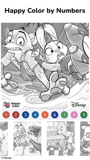 Disney pictures are available now in Happy Color. | Happy Color - Color by Number