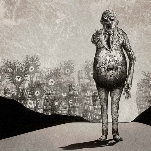 Here's looking at you . . . Song is Brick by Alex G #illustration #animation #animatedgif #weirdart #creepyart #aftereffects #creepy #creepypasta #photoshop #photoshopart #horrorart #horror #monster #monsterdesign #spooky #cinema4d #surreal #surrealism