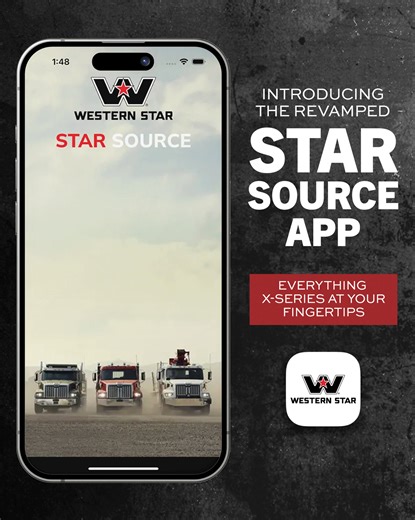 The new Star Source app is here, built to work as hard as you do💪 Scan VINs. Search manuals. Watch training videos. Find dealers fast. Everything you need to keep your truck, and your day, running strong. Download it now on Google Play or the App Store. #WesternStarTrucks #StarSource | Western Star Trucks