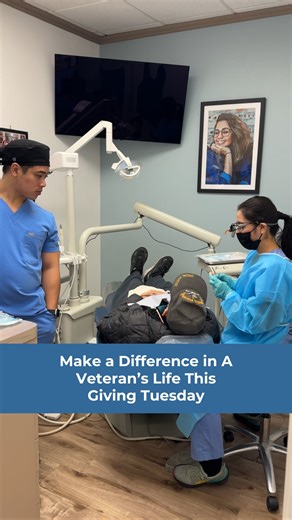 Homeless Not Toothless on Instagram: "Your Giving Tuesday donation can transform a life. Just $100 = dental cleanings for four veterans. When VA benefits don’t cover basic care, we step in, restoring health, confidence, and dignity. . . . #hnt #homelessnottoothless #veterans"