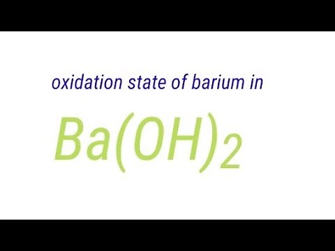 Ba(OH)2 oxidation state ‪@mydocumentary838‬ find the oxidation state of barium in ba(oh)2.