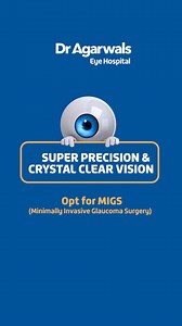 1.8K views · 12 reactions | Glaucoma gradually damages the optic nerve, leading to long-term vision loss if left untreated. MIGS is a precise, minimally invasive procedure that helps manage glaucoma early and effectively. Protect your eyes with an early screening! #Glaucoma #Eyes #EyeCare #DrAgarwals | Dr. Agarwal's Eye Hospital | Facebook