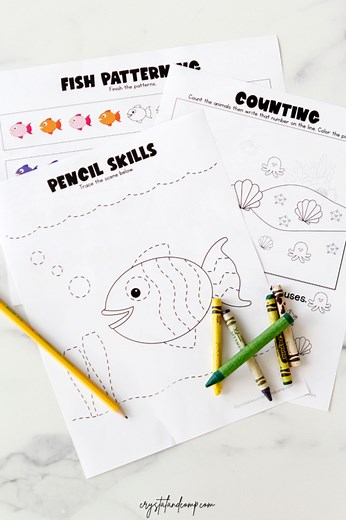 The Rainbow Fish Preschool Printables