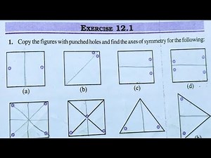 Class 7th maths | Exercise 12.1 | Chapter 12 | SYMMETRY | NCERT | Solution | CBSE BOARD