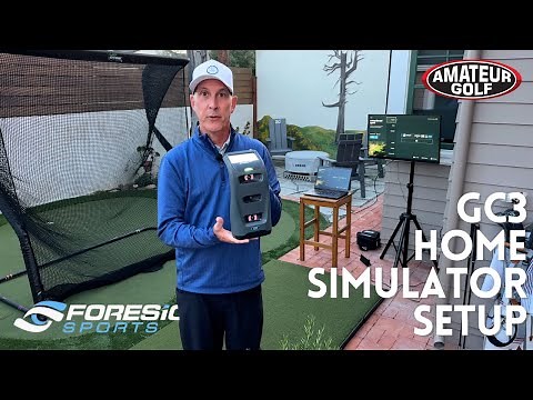 Outdoor Golf Simulator Setup with Foresight GC3 and Net Return