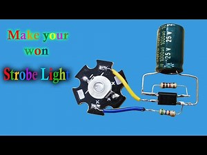 How to Make LED Strobe Lights | LED Stobe | Battery Powered Strobe Light | Mini Strobe Light