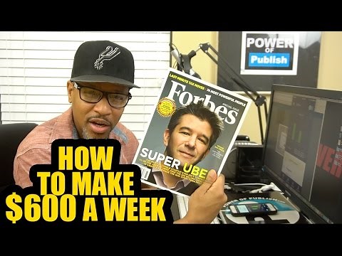 Uber Driver Training Video For $600 A Week (FAST!)