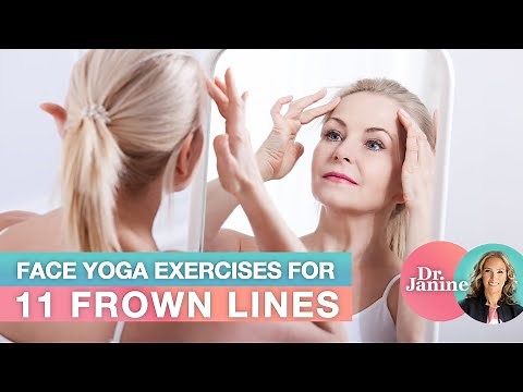 Face Yoga Exercises for 11 Frown Lines | Dr. Janine