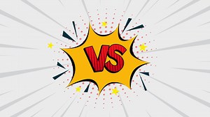 VS Versus Comic Cartoon Animation Background