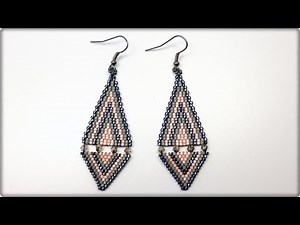 TheHeartBeading: Brick Stich Earrings Tutorial (no sound)