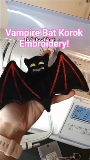 Vampire Bat Korok mask embroidery! The Legend of Zelda plushies