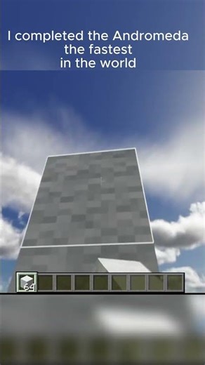 I completed the Andromedathe fastestin the world #minecraft #minecraftrealistic #gaming
