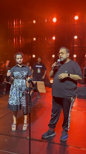 76K views · 4.5K reactions | Merke Merke Soundcheck with Shankar Mahadevan sir♥️ #Malaysia #Singing | Sivaangi Krishnakumar | Facebook