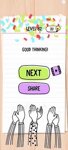 Brain test Level 82 make this equation correct Walkthrough