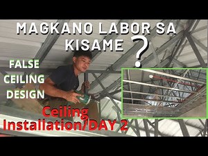 CEILING INSTALLATION /METAL FURRING AND HARDIFLEX |DAY 2