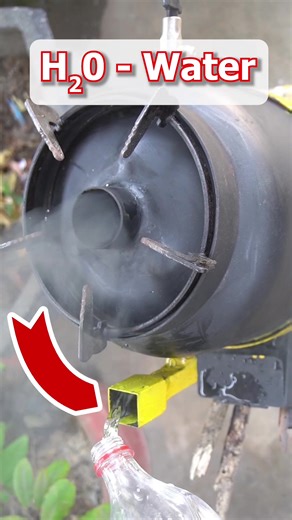 Secretly, use water H2O to burn | wood stove