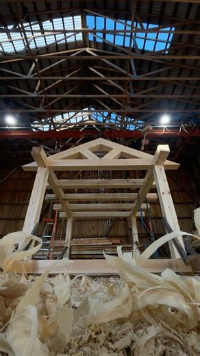 Building a timber truss with mortise & tenon