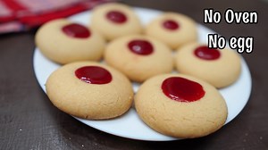44K views · 70 reactions | Instant & mouth melting Jam Cookies in Frying Pan || Eggless Jam Filled Cookies Recipe | Priya's Kitchen | Facebook