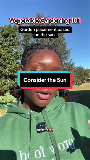 Observe your garden and determine where your hot spots are so that you can plant heat loving crops in that area vs the shady areas that can grow plants that need partial shade like salad greens. #TikTokCreatorSearchInsightsIncentive #vegetablegarden