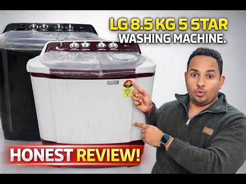 LG's New 8.5 Kg Semi Automatic Washing Machine Demo | Performance Test & Review