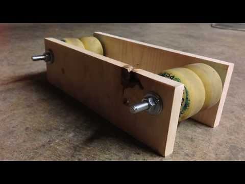 Homemade Bicycle Roller for Chain Cleaning