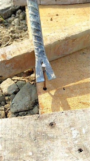 Satisfying Nail Removal from Wood Using a Pry Bar | Tool Hack Shorts#NailRemoval#PryBar