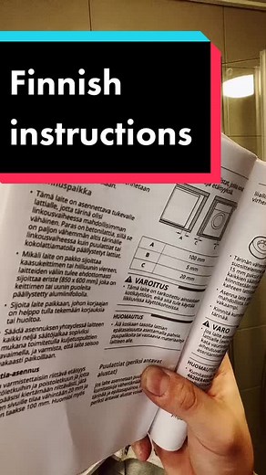 Washing Machine Manual in Finnish: A Personal Experience