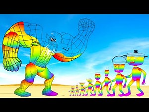 Evolution Of SPIDERMAN Vs Evolution Of MONSTER RADIATION RAINBOW : Returning From The Dead SECRET