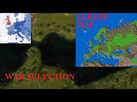 War Selection EUROPE MAP