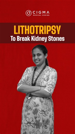 CIGMA MEDICAL CODING ACADEMY - Kochi | Calicut | Coimbatore on Instagram: "Medical Coding – Tips & Tricks! Lithotripsy is a medical procedure used to break kidney stones into smaller pieces so they can pass out of the body more easily through urine. Follow for more informative videos. . . . #medicalcoding #healthcareworkers #careers #viral #kochigram"