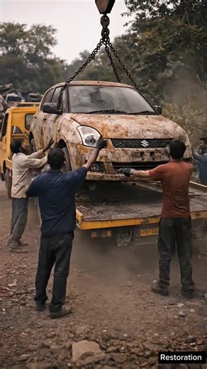 Rusty Maruti Swift Restoration #carrestoration #rustycarrestoration #swiftmodification