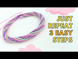 Step-by-Step Tutorial to Crafting a 3-Color Spiral Bracelet | DIY Macrame Spiral Bracelet