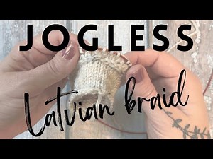 Jogless Join: Latvian, Vikkel, Lateral Braid Knit in the Round #knittingtutorial