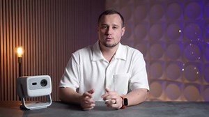 JMGO N1S 4K Smart Portable Projector, Triple Laser, 1100 ISO Lumens, Gimbal Instant Auto Focus, Google TV, Netflix, 110% BT.2020, Wi-Fi 6, HDR10, 10W Dolby Audio, Blu-ray 3D, 200" for Home, Outdoor.