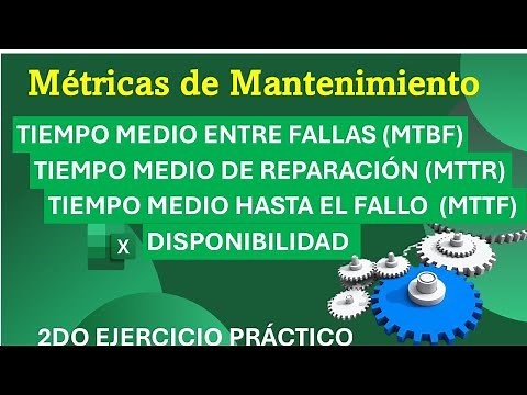 Maintenance Metrics: MTBF - MTTR - MTTF - AVAILABILITY in Excel