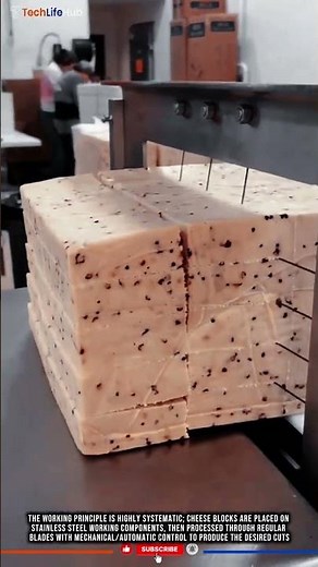 Innovation Cheese Slicer: Precision Block Cutting, Hygienic Food Tech, High-Volume Efficiency #tech