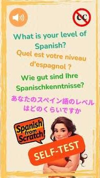 Spanish level test in 3 minutes #español #leveltest #spanishtest