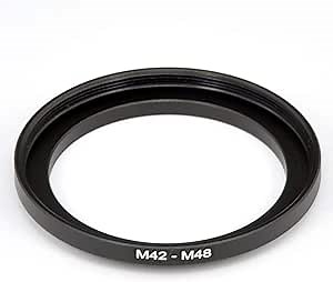 Metal M42 to M48 Male to Female 42mm to 48mm M42-M48 Step-Up Coupling Ring Adapter for Lens Filter Telescope