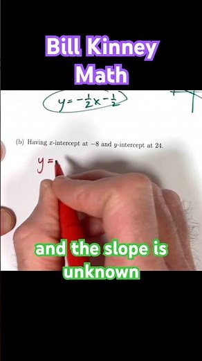 How To Find the EQUATION of a LINE from Its Intercepts (FAST & EASY!) ⚡