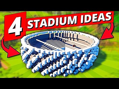4 FOOTBALL STADIUM Ideas in Minecraft | Timelapse
