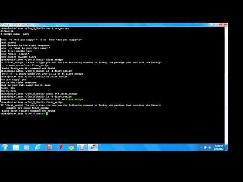Introduction to Unix Bourne Shell Scripting